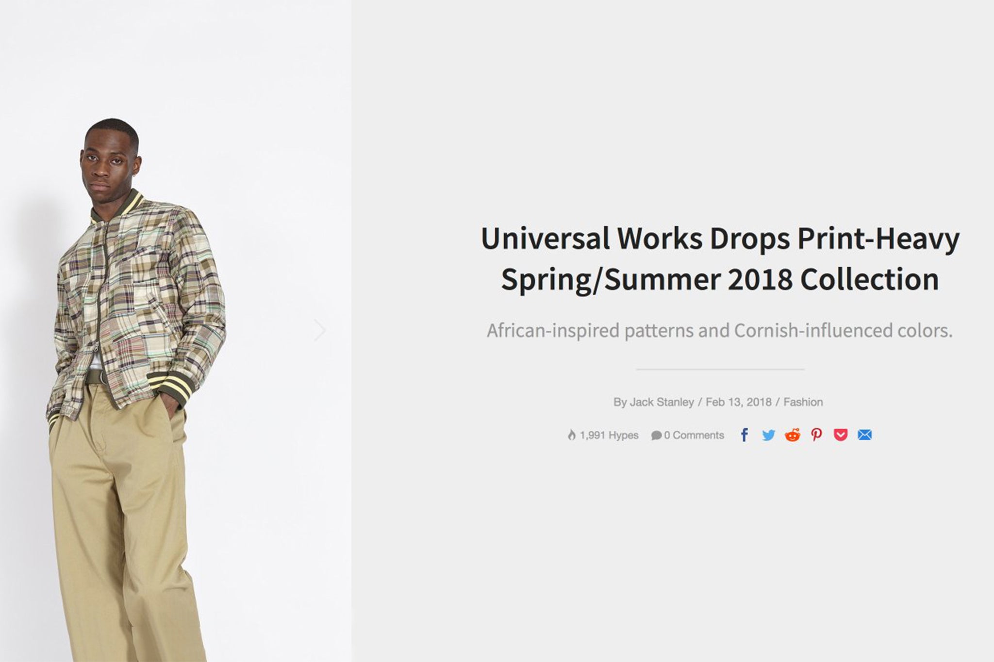 Press Round Up - January/February – Universal Works