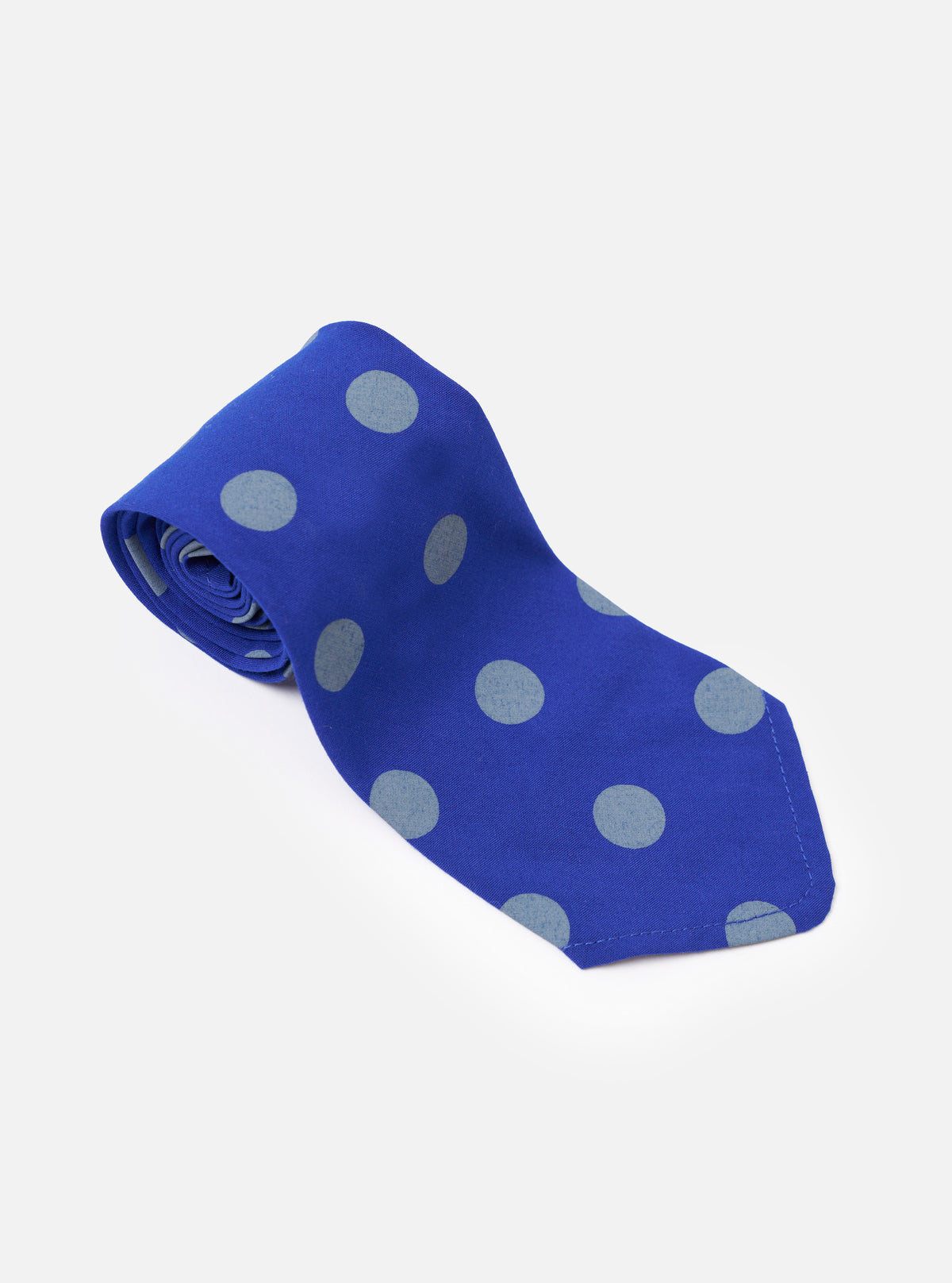 Men's Navy Bold Dot Print Rayon Tie – Universal Works