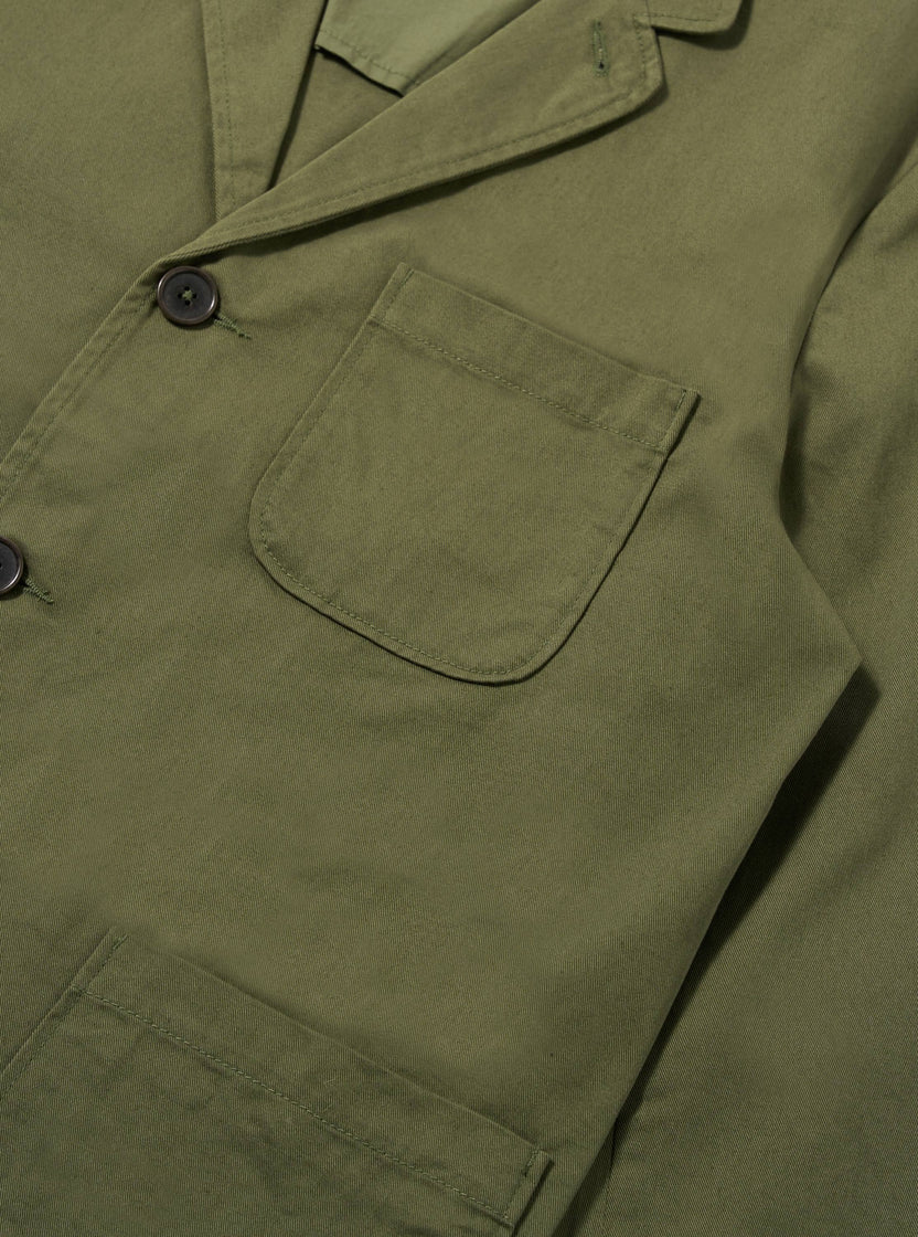 Light Olive Twill Three Button Jacket – Universal Works