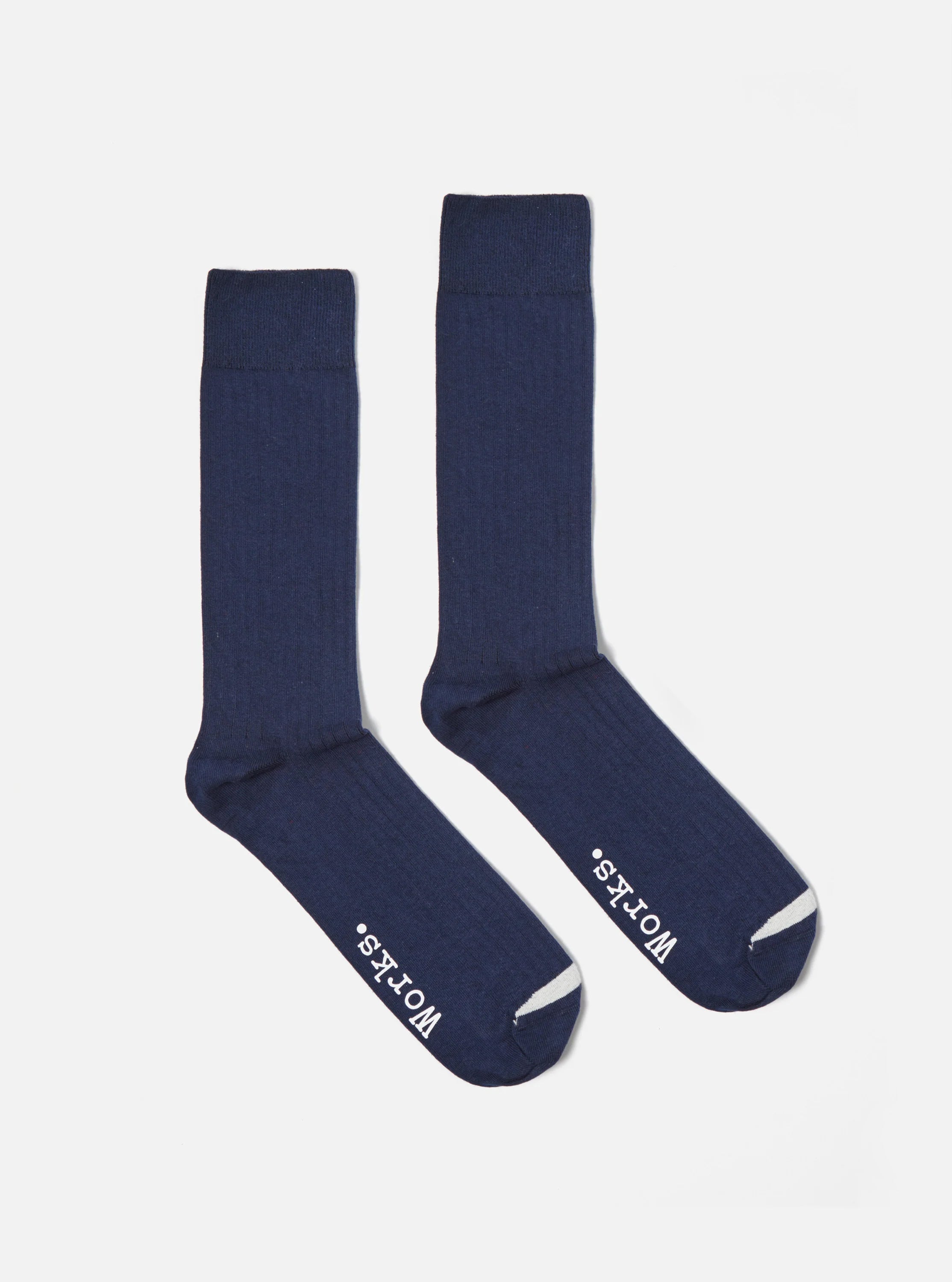 Navy Rib Knit Modal Sock – Universal Works