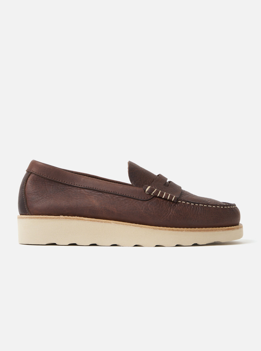 Zardus for Universal Works Brown Leather Reggie Loafer