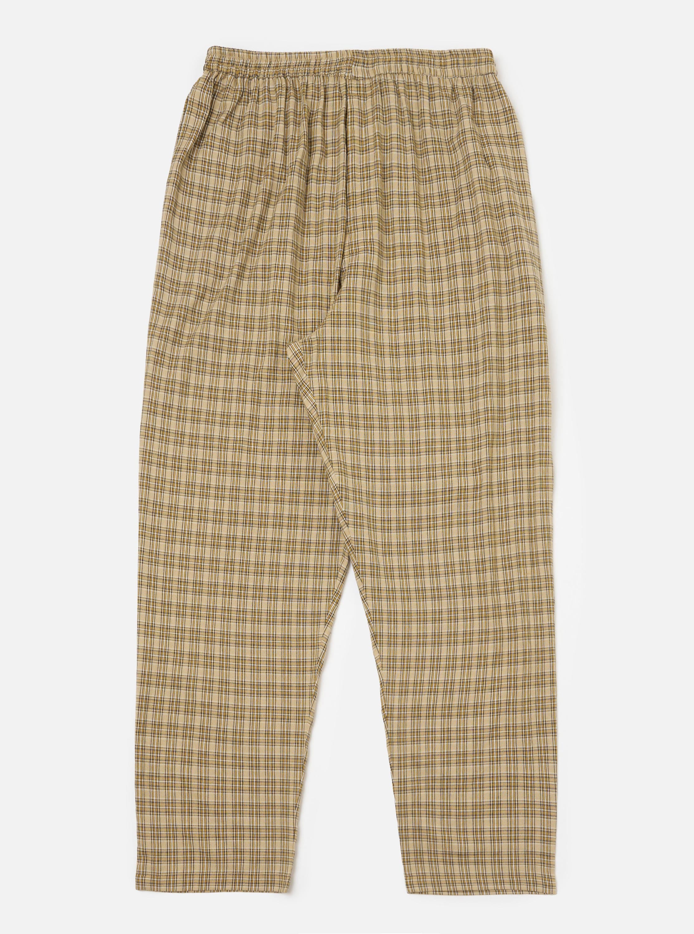 Universal Works Sand Picnic Plaid Pyjama Pant | King's Cross