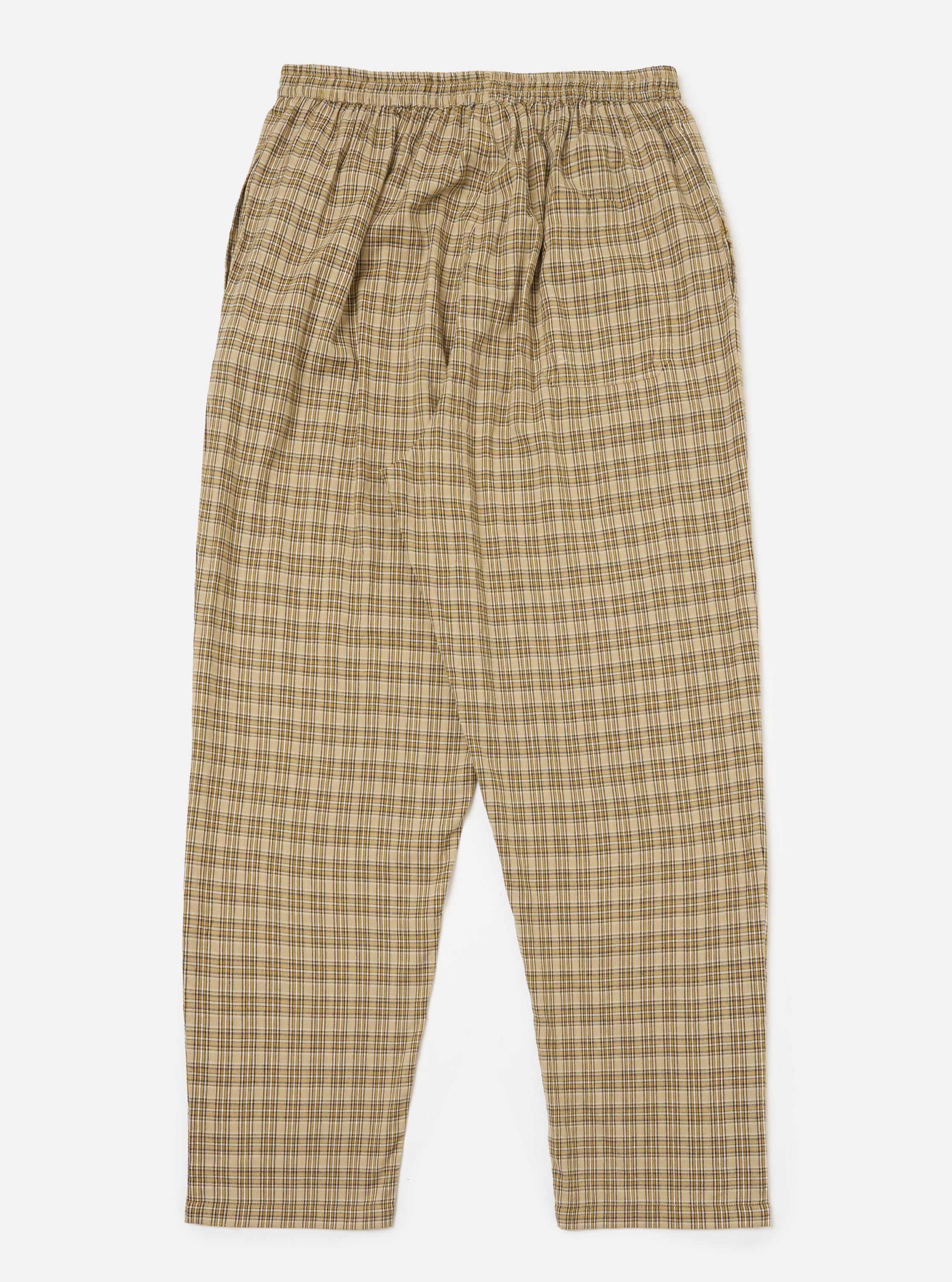 Universal Works Sand Picnic Plaid Pyjama Pant | King's Cross