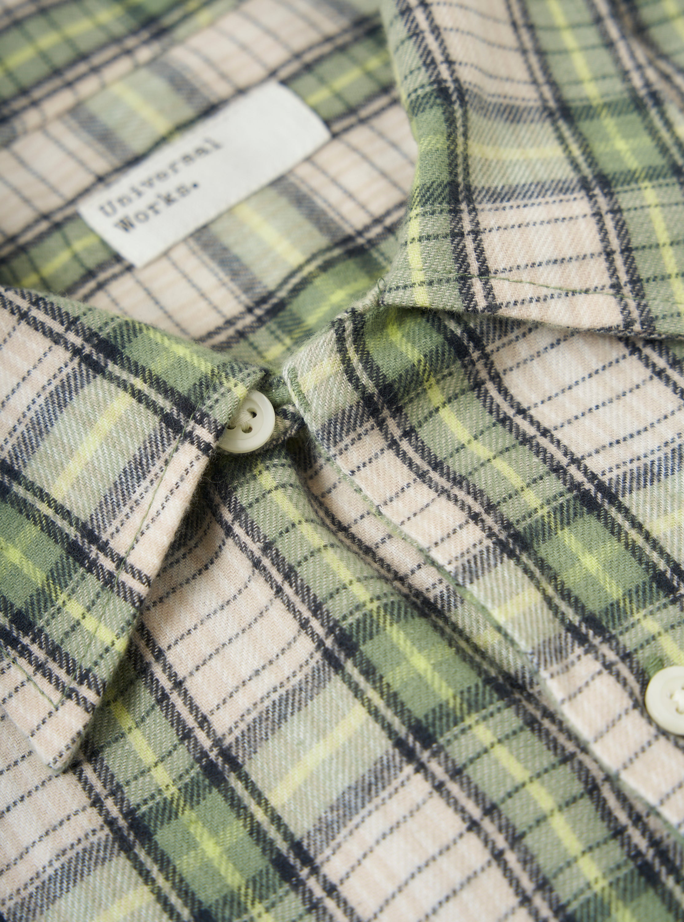 Universal Works Green Busy Plaid Short Pyjama Set | King's Cross