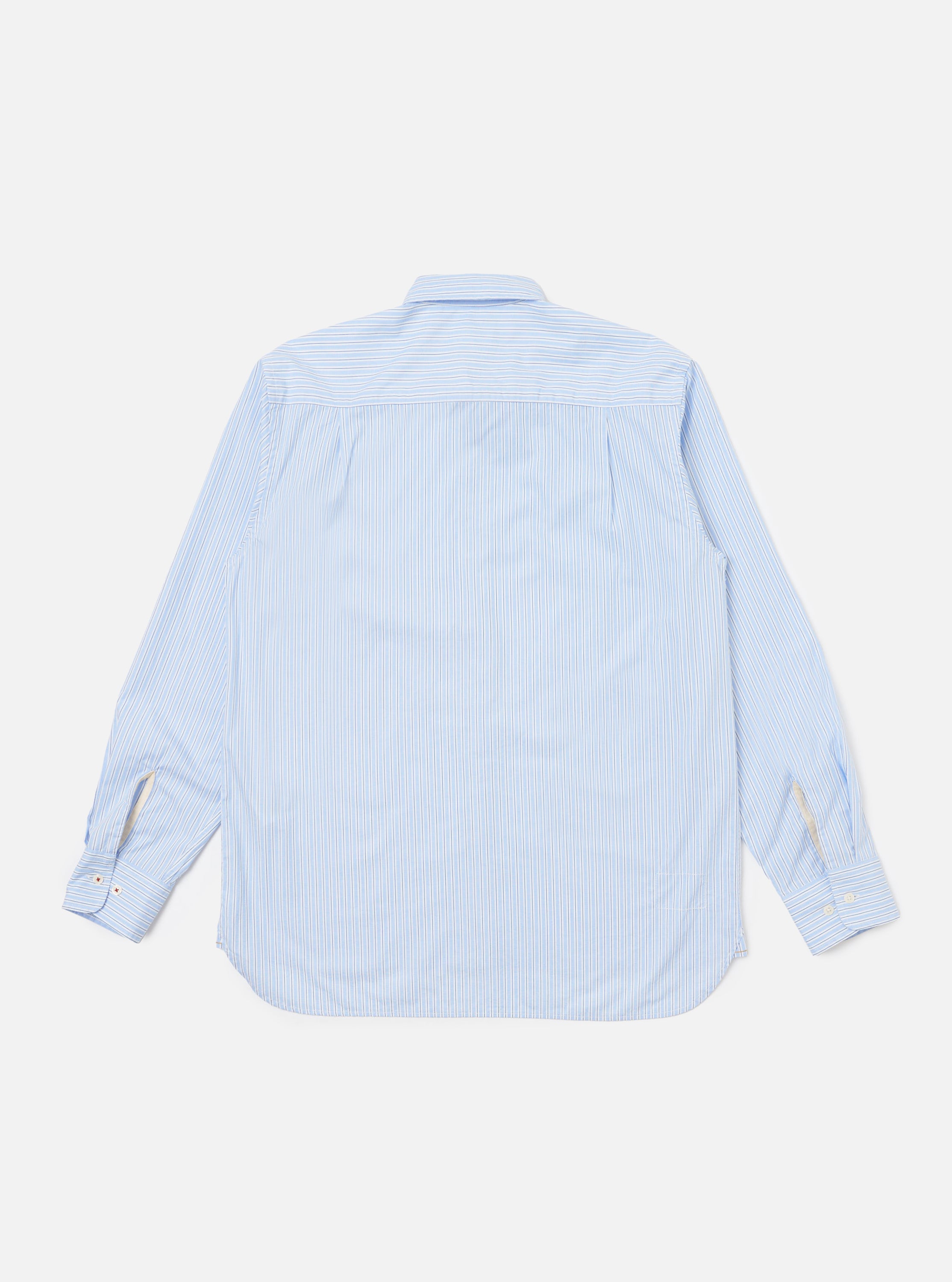 Universal Works Office Stripe Square Pocket Shirt | King's Cross